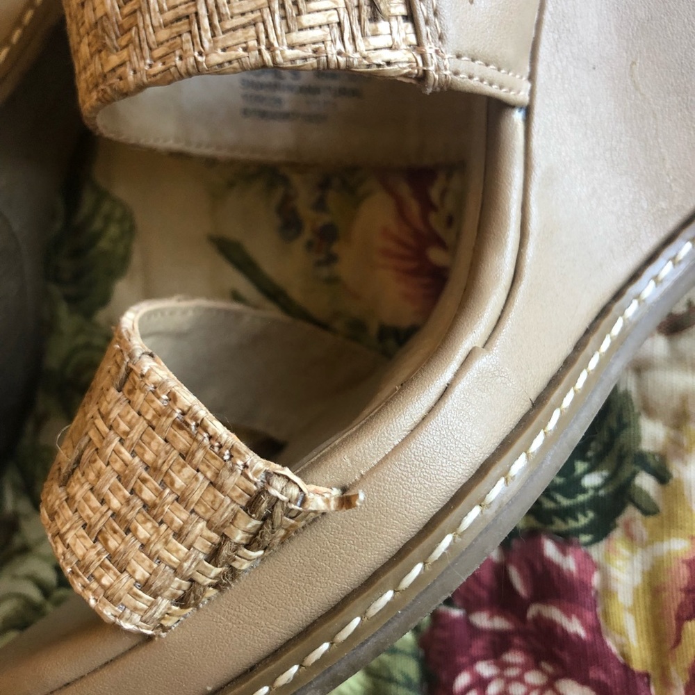 Rattan Wedge Sandals - Gem